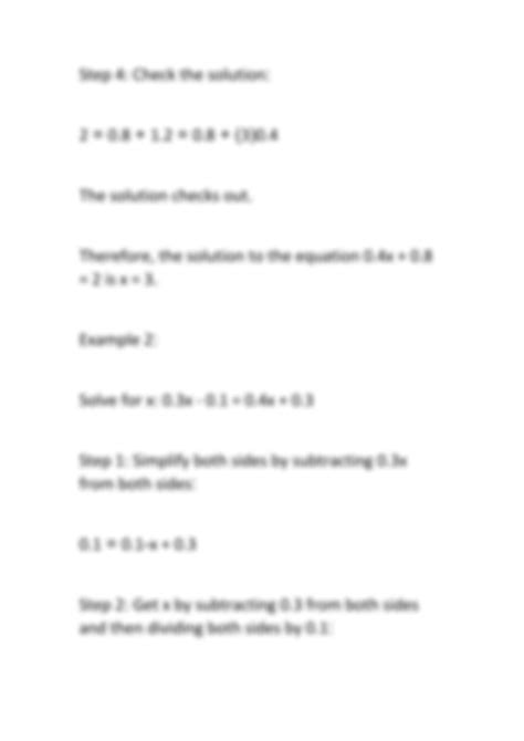 Solution How To Solve Decimal Equations With Examples Studypool Solution How To Solve Decimal Equations With Examples Studypool
