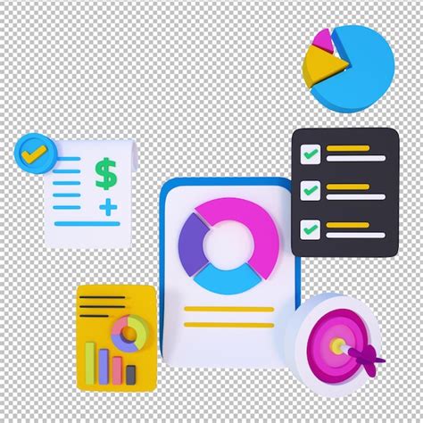 Premium Psd 3d Illustration Conceptual Art Design Data Analysis