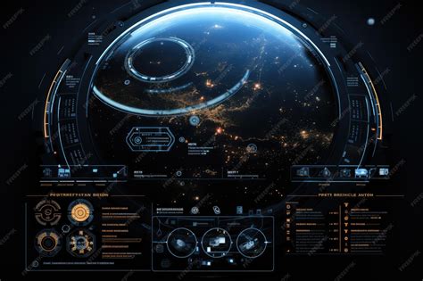 Premium Photo Vector Of Science Fiction Work Interface With Some Graphical Text Work Interface