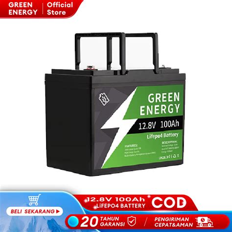 Jual Baterai Lifepo V Ah Baterai Lithium Surya Siklus Umur Panjang Baterai Isi Ulang