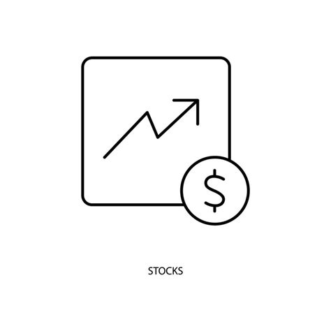 Stock Concept Line Icon Simple Element Illustration Stock Concept Outline Symbol Design
