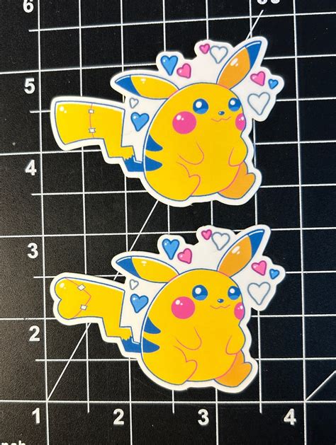 Transgender Pride Pikachu Sticker Etsy