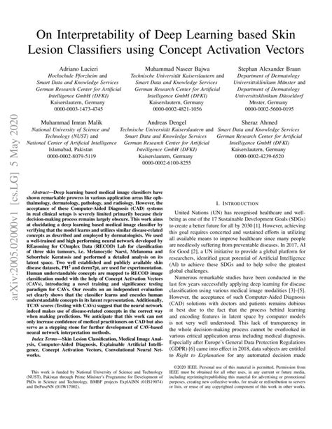 On Interpretability Of Deep Learning Based Skin Lesion Classifiers Using Concept Activation