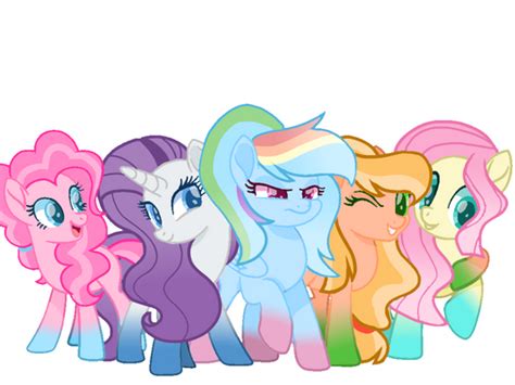 {mlp A New Mark} Mane Five Redesigned By Saliornyan On Deviantart