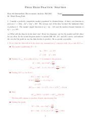 Final Exam Practice Solution Pdf Final Exam Practice Solution Econ Intermediate