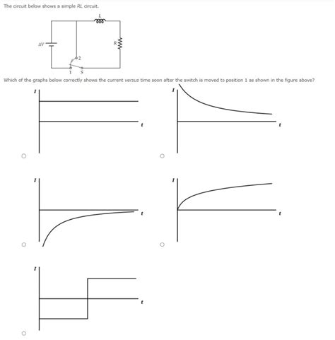 [solved] the circuit below shows a simple rl circuit