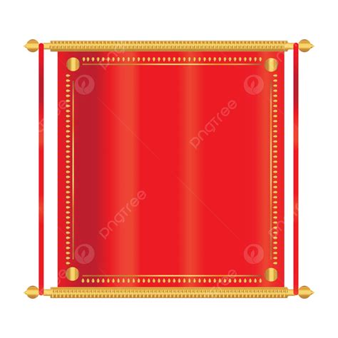 Scroll Paper Ribbon Red Gold Color Text Vector Design Background