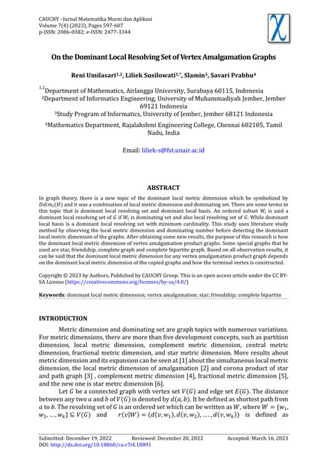 pdf on the dominant local resolving set of vertex amalgamation graphs