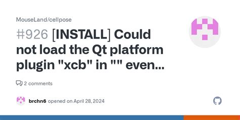 Install Could Not Load The Qt Platform Plugin Xcb In Even Though