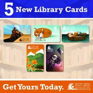 Contra Costa County Library Introduces Five New Library Card Designs