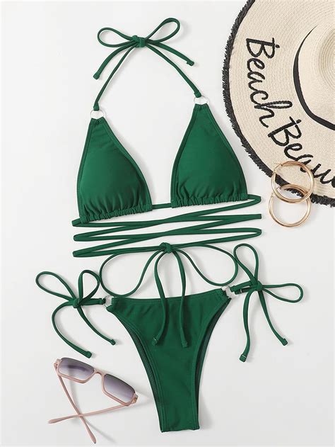 String Thong Bikinis Set Auburn S Artofit