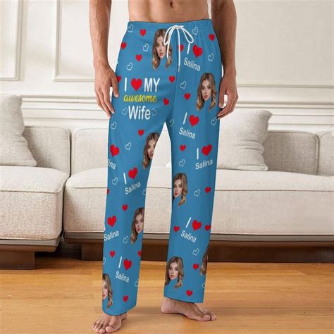 I Love My Awesome Wife Photos Pajama Pantsi Love My Husband Pajamas