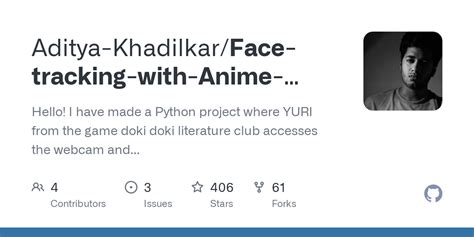 Releases Aditya Khadilkar Face Tracking With Anime Characters Github