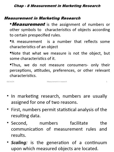 Chap 8 Measurement In Research Pdf Level Of Measurement Validity