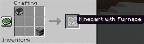 Minecart With Furnace‌ In Minecraft