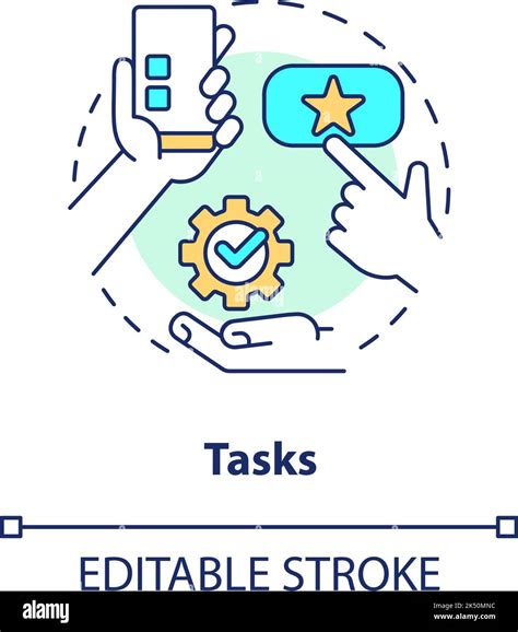Tasks Concept Icon Stock Vector Image And Art Alamy