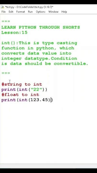 Python Type Casting Functions Shorts Python Coding Pythontricks Pythonprogramming