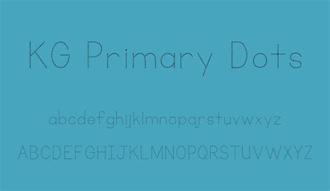 Kg Primary Dots Font Font Tr