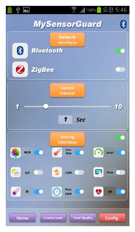 Screenshot Of Sensor Data Management Application Download Scientific