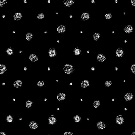 검정색 배경에 흰색 분필 원 프리미엄 벡터