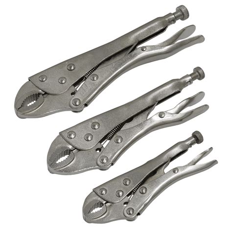 Locking Pliers Set 3pc Mdtools