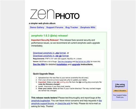Screenshots Zenphotocms The Simpler Media Website Cms