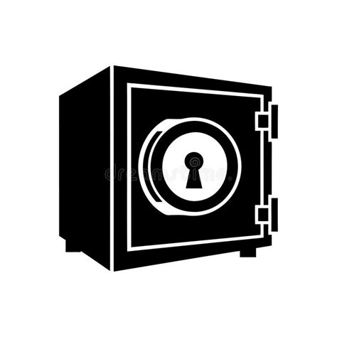 Vector Illustration Secure Safe Box Symbolizing Security And Protection Stock Illustration