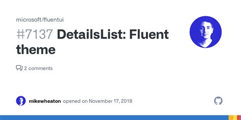 Detailslist Fluent Theme · Issue 7137 · Microsoft Fluentui · Github