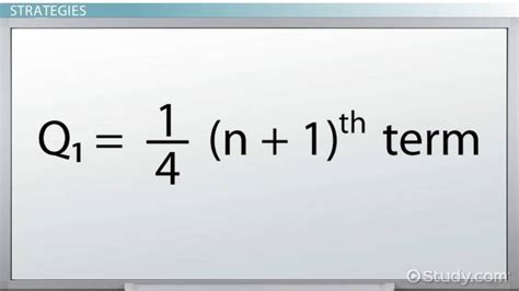 Finding The Lower Quartile Definition Calculation And Examples Lesson