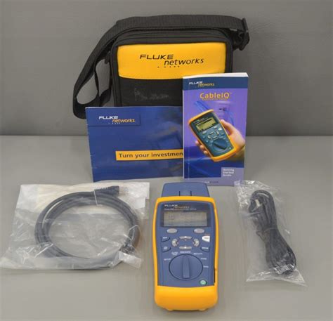 Fluke Networks Cableiq Cable Qualification Tester W Case Rhino Trade Llc