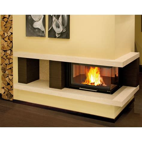 Insert à Bois Angle Droit La Nordica Monoblocco 800 Angolo Dx 10 Kw