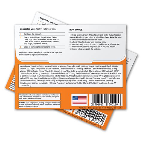 Multivitamin Patch Save On Transdermal Patches Online Patchaid