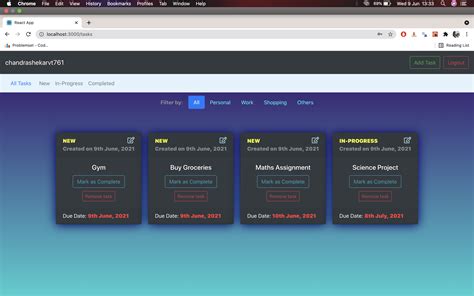 Github Chandrashekarvt Task Manager