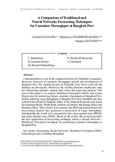 pdf a comparison of traditional and neural networks forecasting