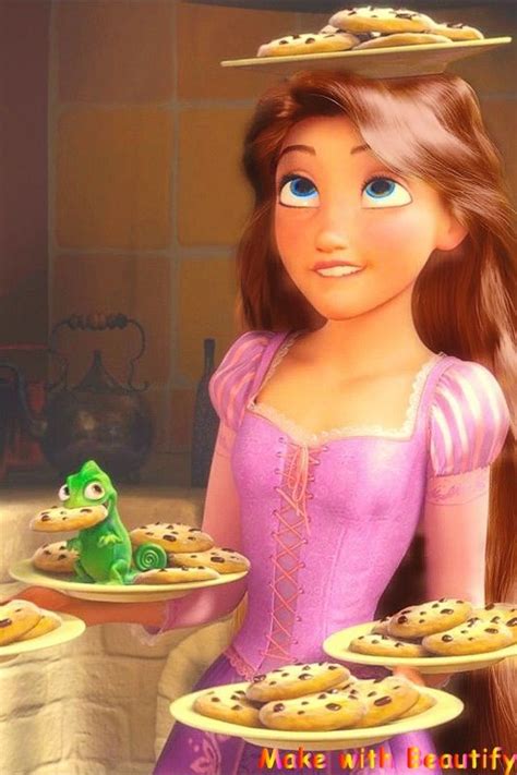 Brunette Brown Haired Rapunzel With Blue Eyes Disney Rapunzel