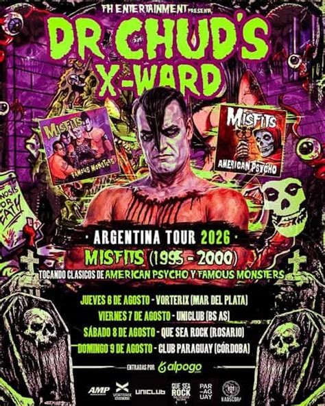 Dr Chud Y X Ward Llegan A Argentina Una Noche De Horror Punk