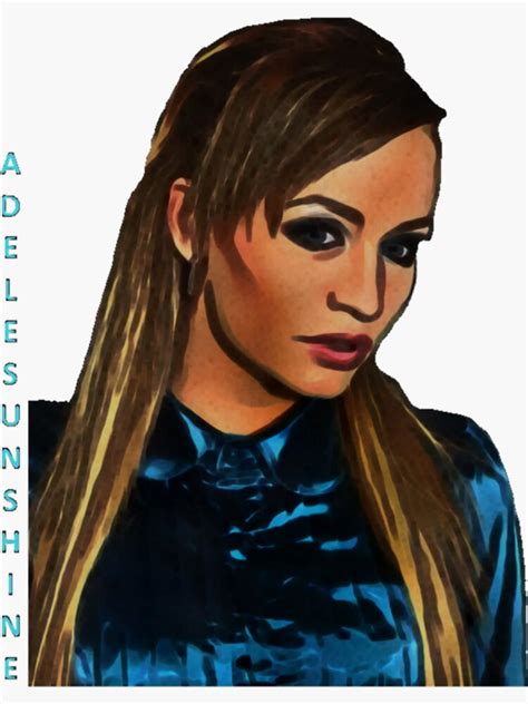 Adele Sunshine Actress Sticker For Sale By Skincomix Redbubble