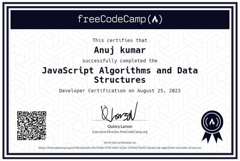 Anuj Kumar On Linkedin Codingjourney Achievementunlocked Javascripts