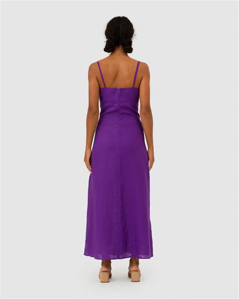 The Wolf Gang Fleur Linen Maxi Dress Airrobe