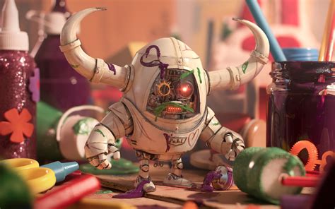 Download Wallpaper Paint Robot Render Horny Section Rendering In