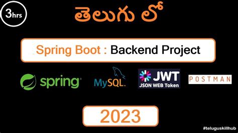 Backend Course Using Spring Boot In Telugu Youtube