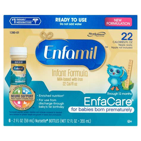 Enfamil Enfacare La Fórmula Del Bebé 22 Calorías 2 Fl Oz De