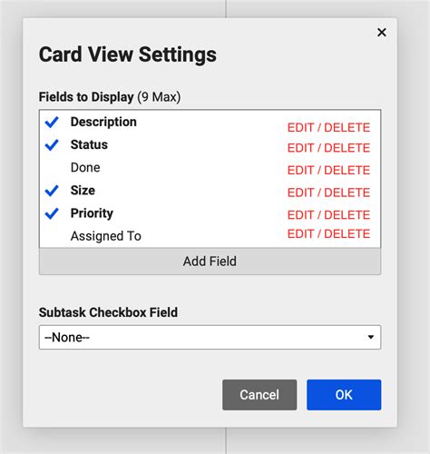 Deleting Card Fields — Smartsheet Community