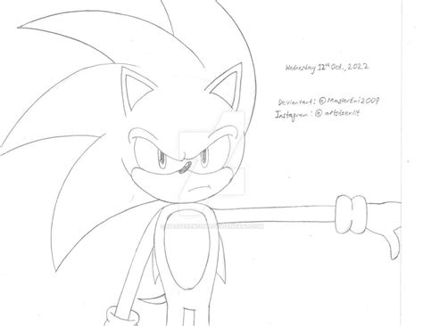 Sonic Frontiers Sketch By Mastereni2009 On Deviantart