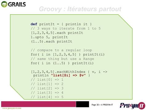 présentation du framework grails ppt