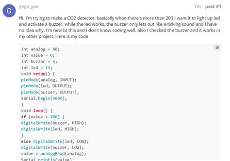 Buzzer Not Working Problem In Code Sensors Arduino Forum