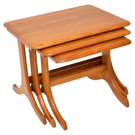 Vintage Circa 1950s Leather Topped Chessboard Coffee Nest Of Tables For Chess For Sale At 1stdibs