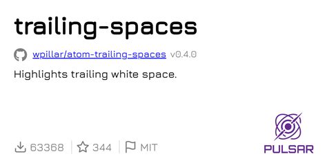 Trailing Spaces