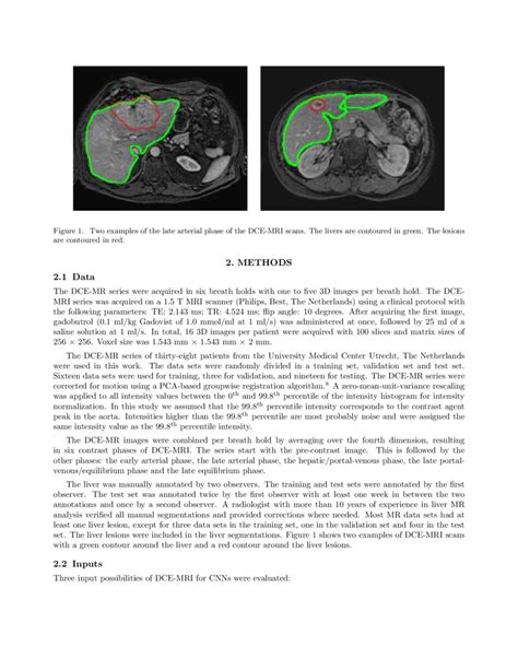 Optimal Input Configuration Of Dynamic Contrast Enhanced Mri In Convolutional Neural Networks
