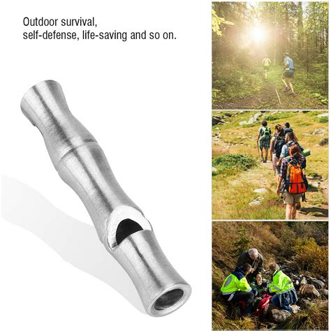 Silbato De Emergencia Silbato De Acero Inoxidable Para Acampar Al Aire